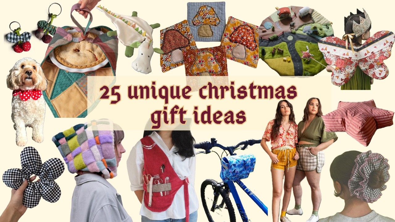25 DIY Christmas Gift Ideas (free unique sewing patterns) 🎄🎄🎄#diy #sewing #christmas #gift