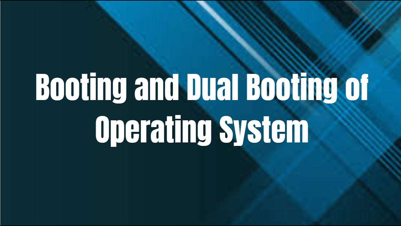 Booting and Dual Booting of Operating System|@AlphaCodeMath