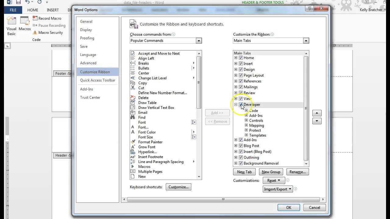 Content Controls in Word