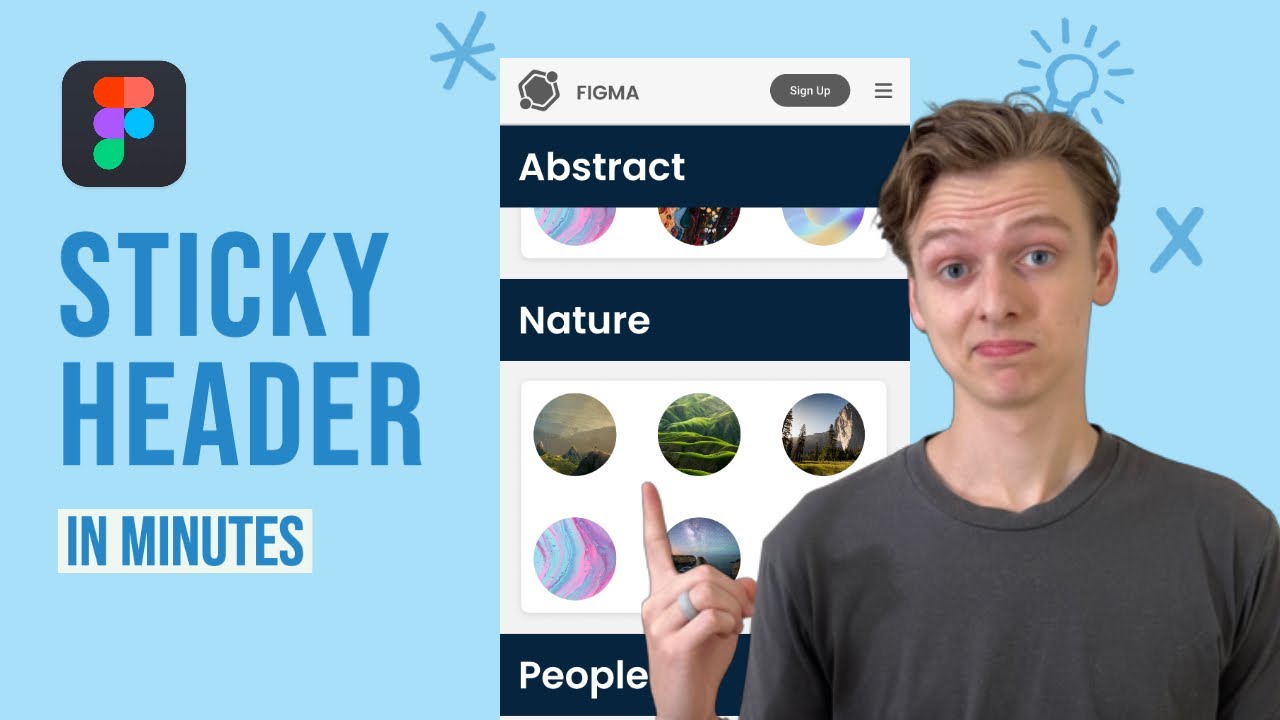 Create a FIXED / STICKY HEADER in Minutes (Figma Tutorial)