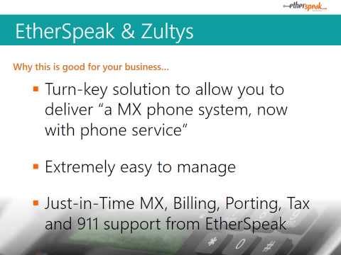 Smart Combo for Telecom Resellers: Zultys MXv & EtherSpeak Wholesale