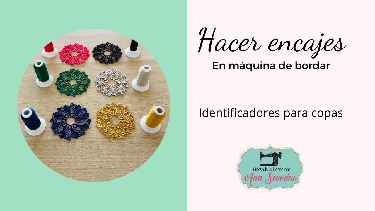 COMO HACER ENCAJES en máquina de bordar  _  Video 3 _ CURSO BORDADO EN MÁQUINA BORDADORA