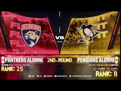 Game 5: (25) Florida Panthers @ (8) Pittsburgh Penguins (NHL 25 (NHL Alumni): 2nd-Round)