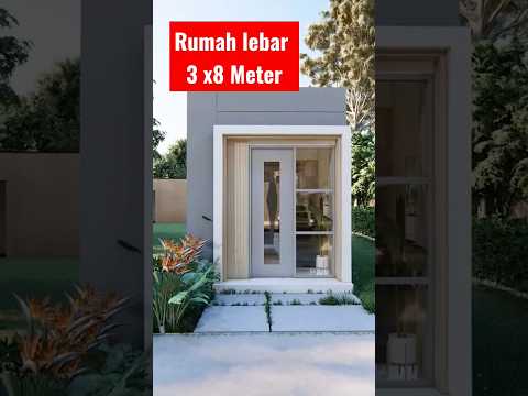 Rumah Kontrakan lebar 3x8 meter #short #rumah #rumahmungil #kontrakan