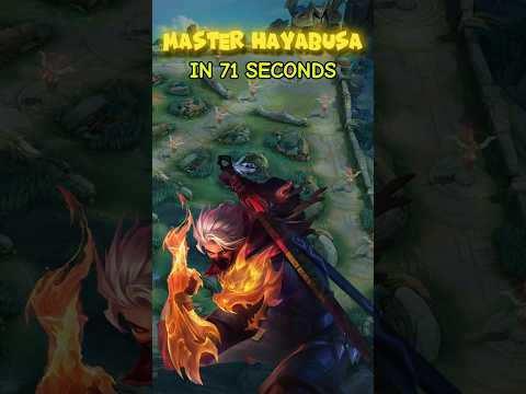 How to play Hayabusa in Mobile Legend: Skills, Combos, and Pro Tips! ๐ฅ | mlbb #hayabusa #mlbb