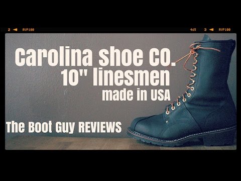 CAROLINA SHOE CO. Men's 10" MADE IN USA Linesman - 905 [ The Boot Guy Reviews ]