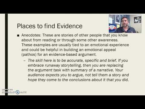 Claims - Building Support Through Evidence