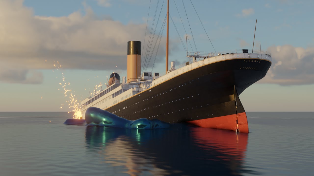 TITANIC breaks in the daytime | Fluid simulation test