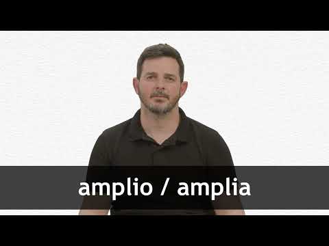 Traducción en inglés de “AMPLIO” | Collins Diccionario español-inglés