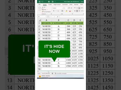 How to Hide / Unhide the Excel Sheet Tab #technology #software #ai #exceltutorial #excel