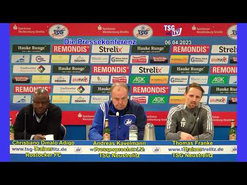 So haben die Trainer den Oberliga-Kick zwischen der TSG Neustrelitz und dem Rostocker FC ...