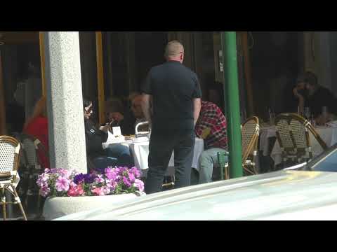 T I sits down for lunch at le Petit Four in West Hollywood