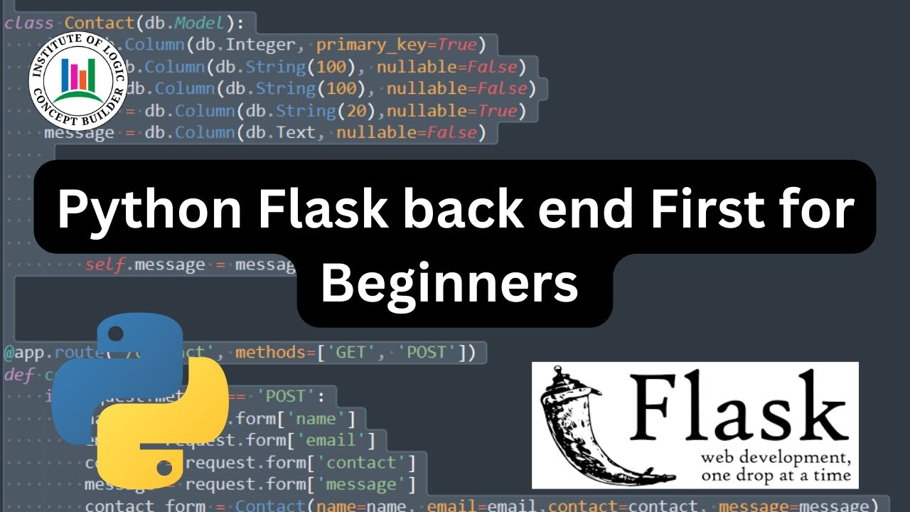 Python flask application back end | flask Back end for beginners