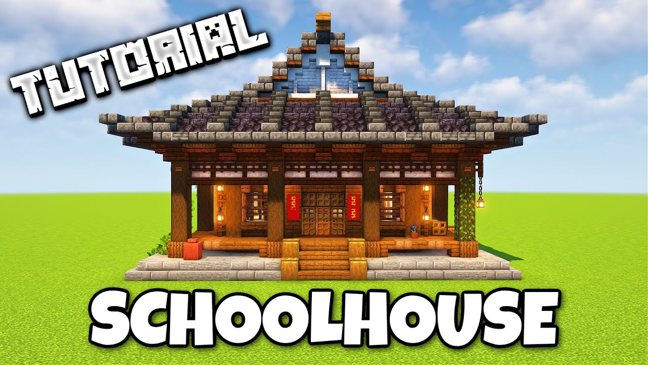 How To Build A Japanese Schoolhouse / Villager Breeder | Minecraft ...