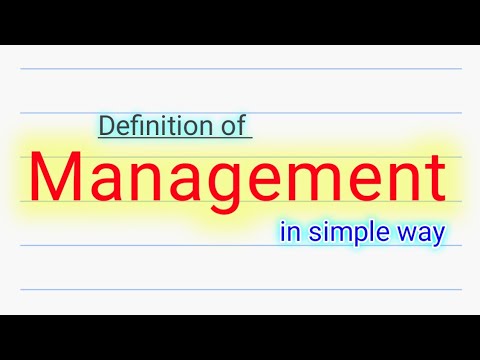 What is Management ?, Definition of Management, in urdu/ Hindi. #education #management #newtalks