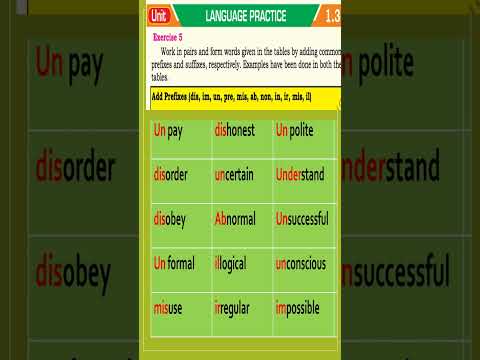 prefixes suffix in English // ,Prefixes and Suffixes #learnenglish