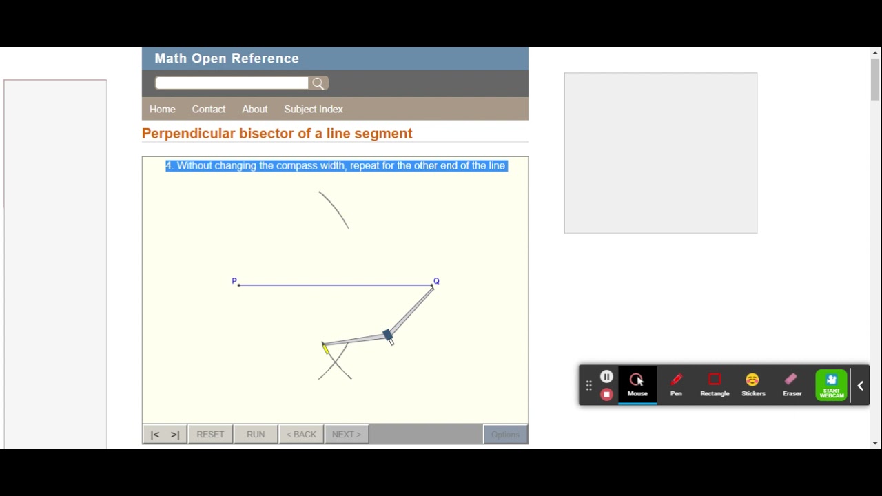 Math Open Reference Example