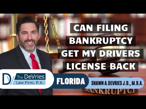 Driver's License Reinstatement: Can Filing Bankruptcy Get My Drivers License Back