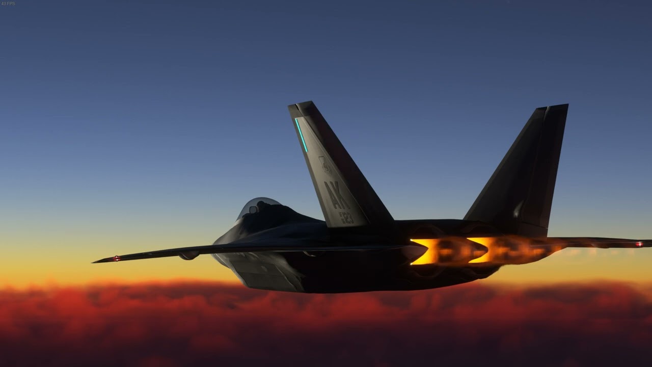 F-22 Animated Wallpaper from MFS2020