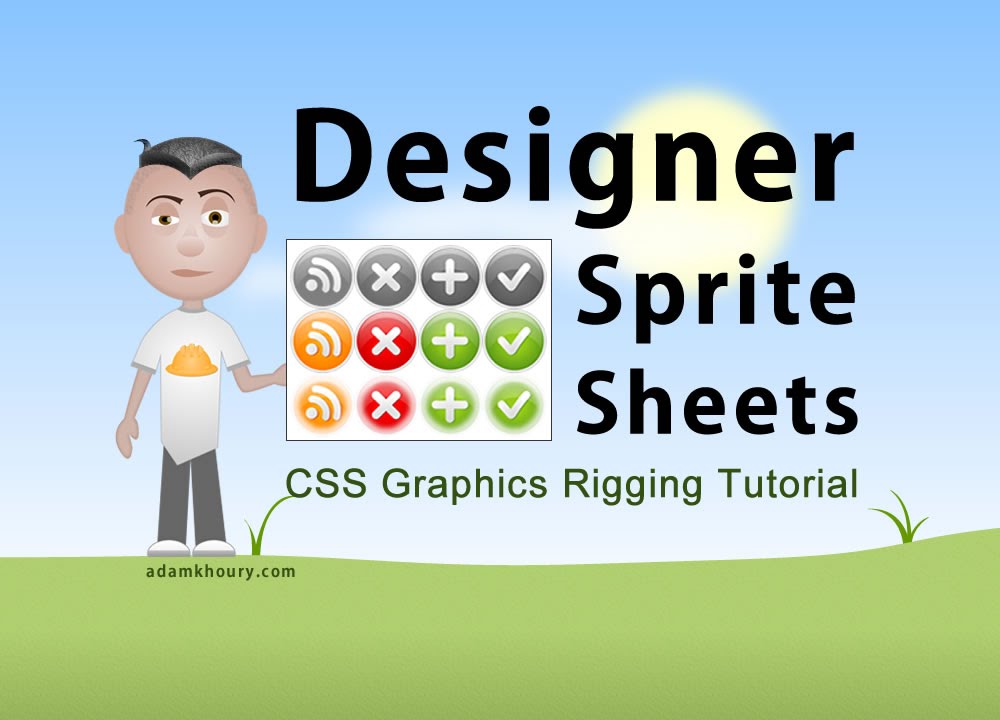 Web Design Sprite Sheet CSS Preload Graphics Tutorial