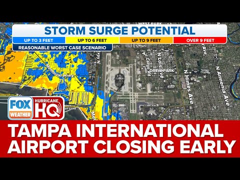 Idalia: Tampa International Airport To Close At Midnight As Storm Surge Concerns Grow