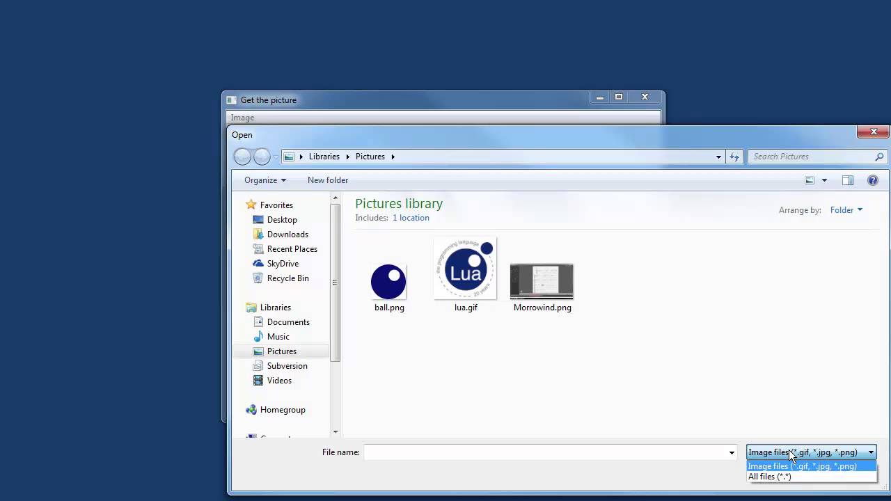 Lua GUI exercise: Get the picture