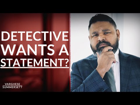 Detective Wants a Statement From YOU? Here's What You Do...