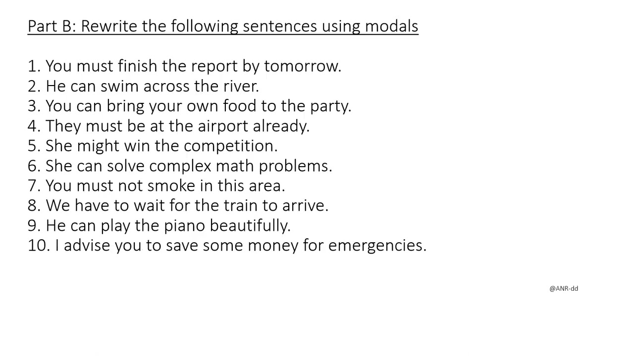 Check Your Answers-  Modals Worksheet #english #modals #tutorial #worksheets