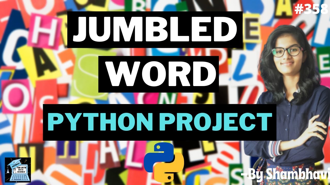 Jumbled word game python project | python project | tkinter project | GUI python project