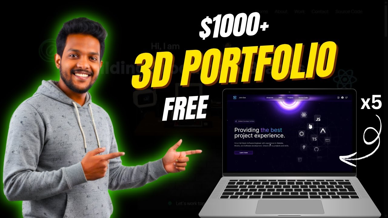 5 Free 3D Portfolio Websites Worth $1000+ | Download Now