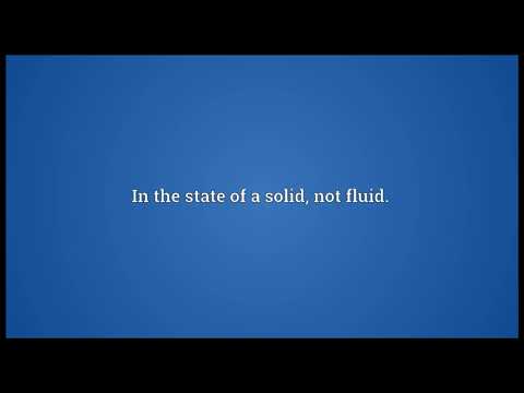 solid meaning in English