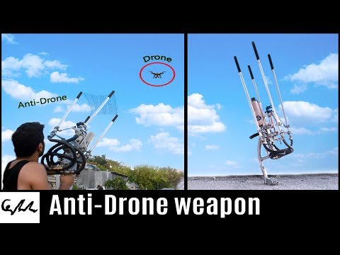 This Anti-Drone Net Gun Was Built From Scratch
