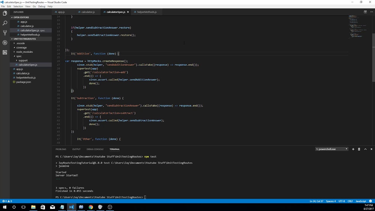 Unit Testing Api Calls In Node.js