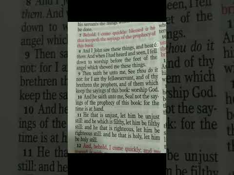 JESUS SAID I COME QUICKLY REVELATION 22:7-11 #inspiration