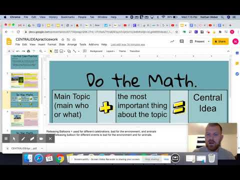 HOW TO Implement Key Details into a Graphic Organizer and Summary