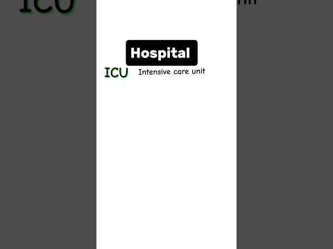 Hospital abbreviations #english #education #vocabulary #abbreviation