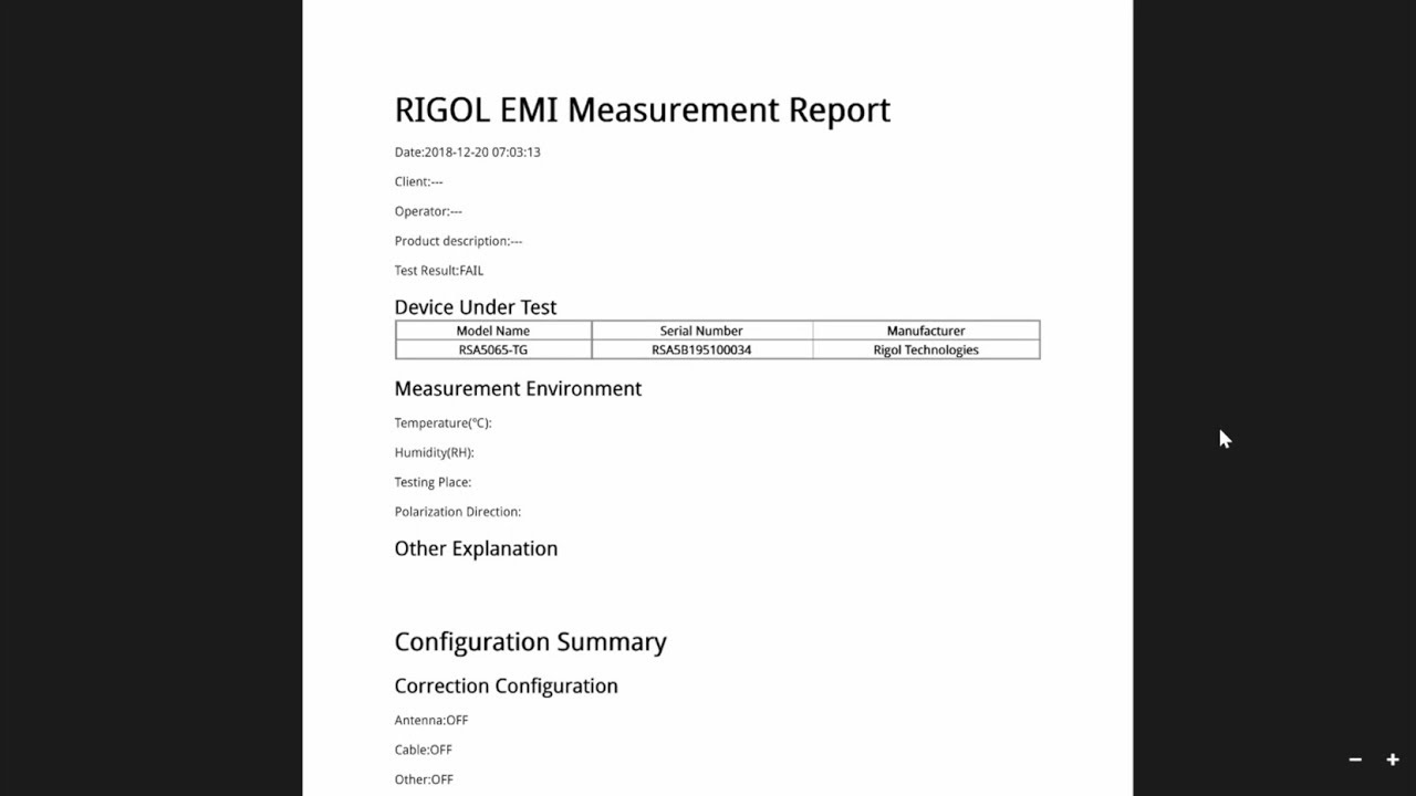 Report Generation