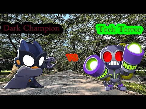 Super Monkey - 15 Dark Champion Vs 20 Tech Terror. Bloons TD Battles 2
