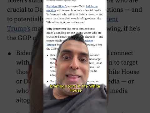 👨🏻🦳BIDEN To HIRE 100s of Social Media INFLUENCERS #biden #election #trump #socialmedia #tiktok