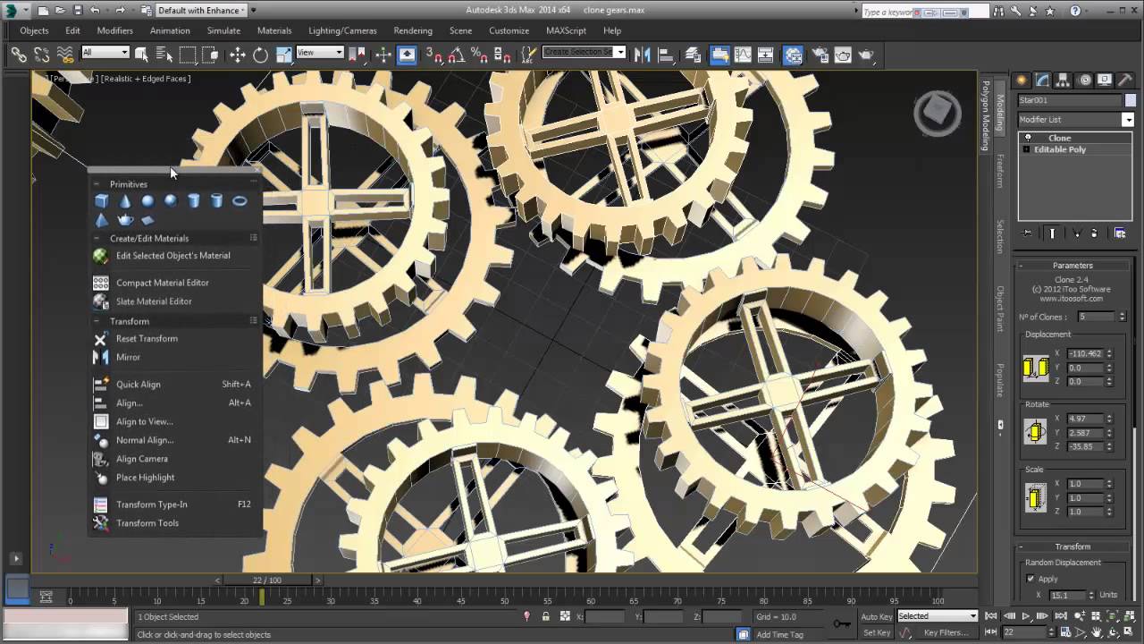 3ds Max tutorial - Enhanced UI and Mograph UI