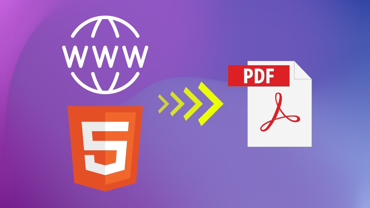 Generate PDF File from Any Webpage | HTML to PDF Generator Tool