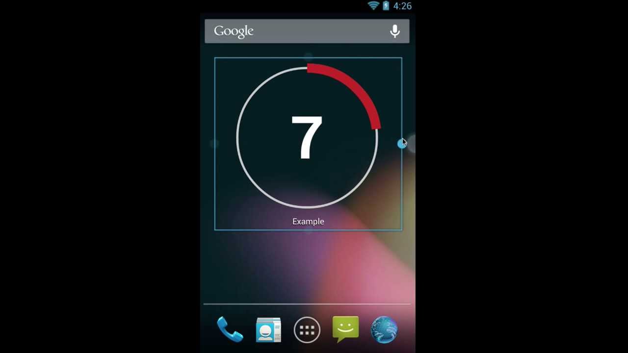 Countdown Widget Tutorial for Android 4.0+