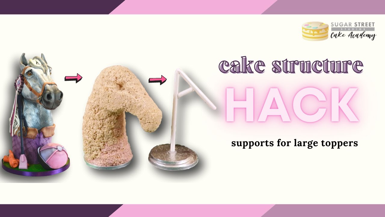 Cake Structure Hack! Internal support idea for a horse cake