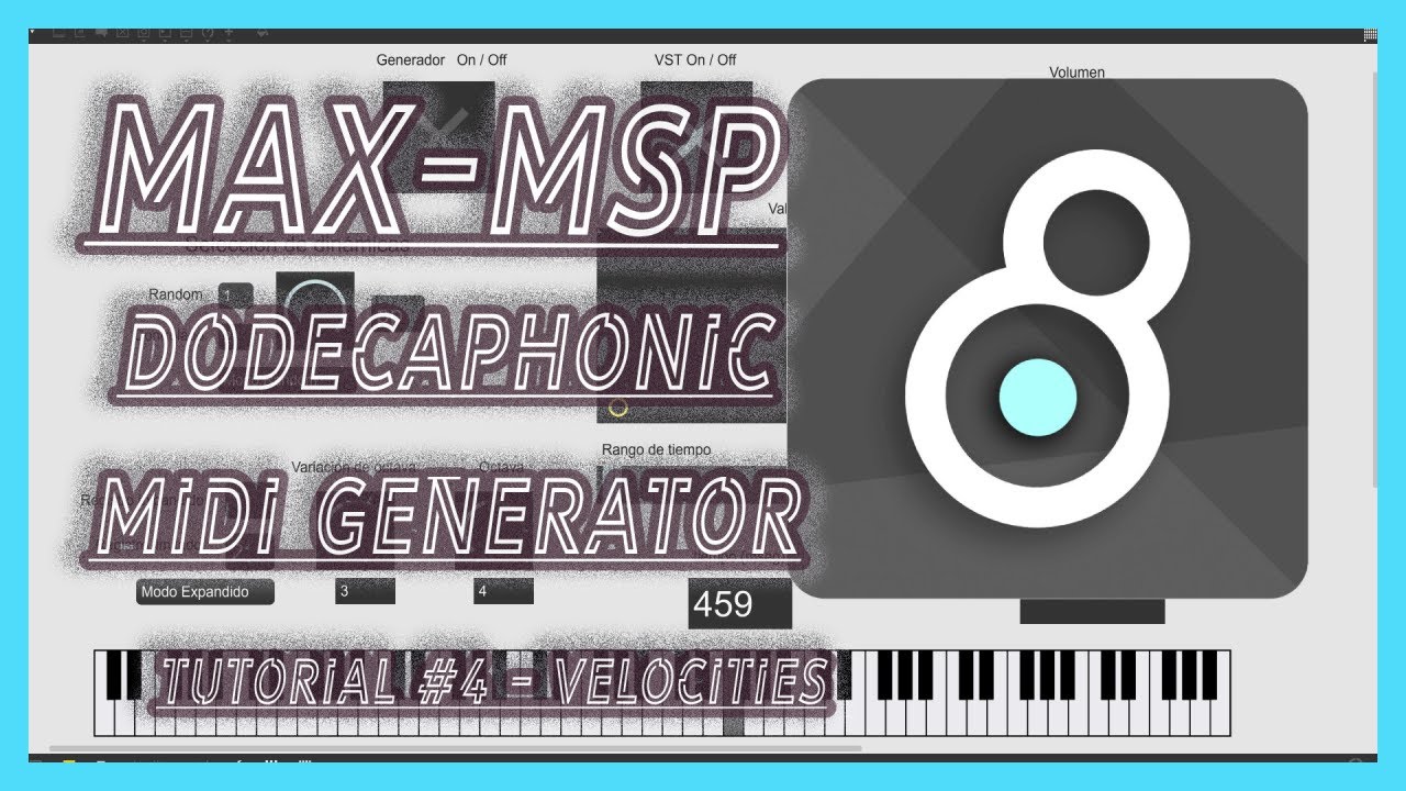 How to Max Msp - Dodecaphonic Midi Generator Tutorial #4