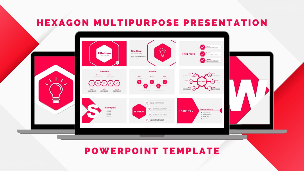 Hexagon Multipurpose Presentation | PowerPoint Template | DesignedEra