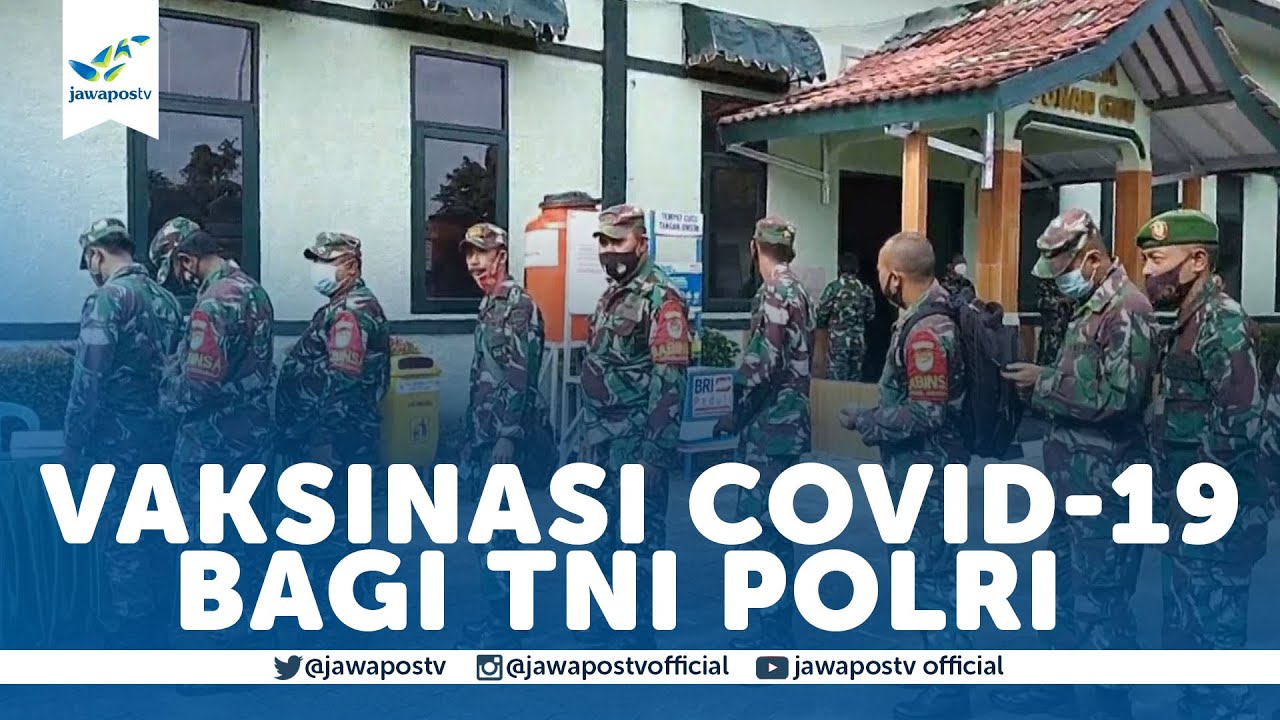 Ratusan TNI Polri Menjalani Vaksinasi Covid 19 di Lebak