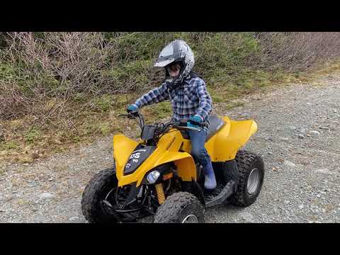 Can Am DS90 startup.