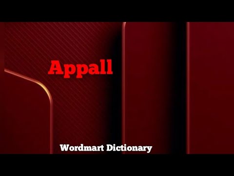 Appall meaning