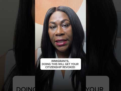 Immigrants, have you heard of denaturalization? π
