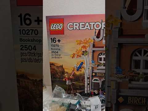 Building LEGO 10270 Bookshop Modular book one done